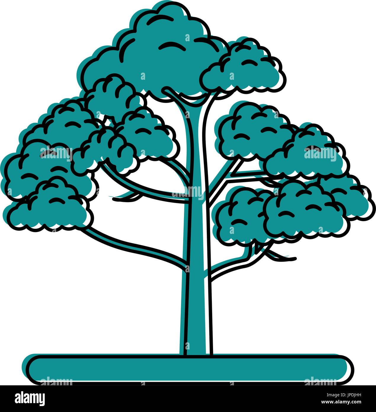 single realistic tree icon image Stock Vector Image & Art - Alamy