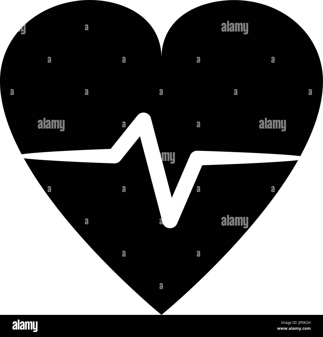 Heart Cardiogram Icon Image Stock Vector Image And Art Alamy