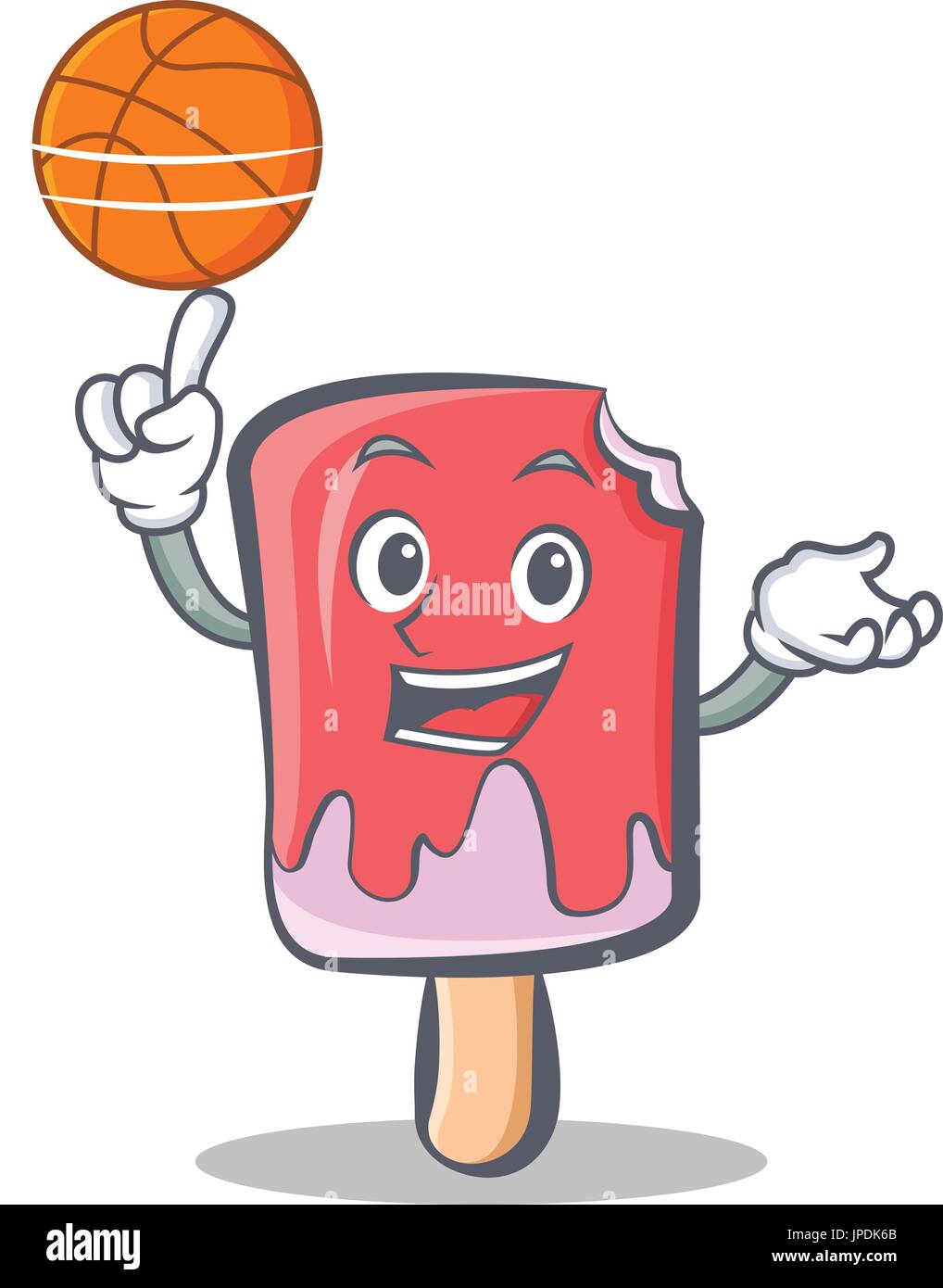 Basketball ice cream character cartoon Stock Vector Image & Art - Alamy