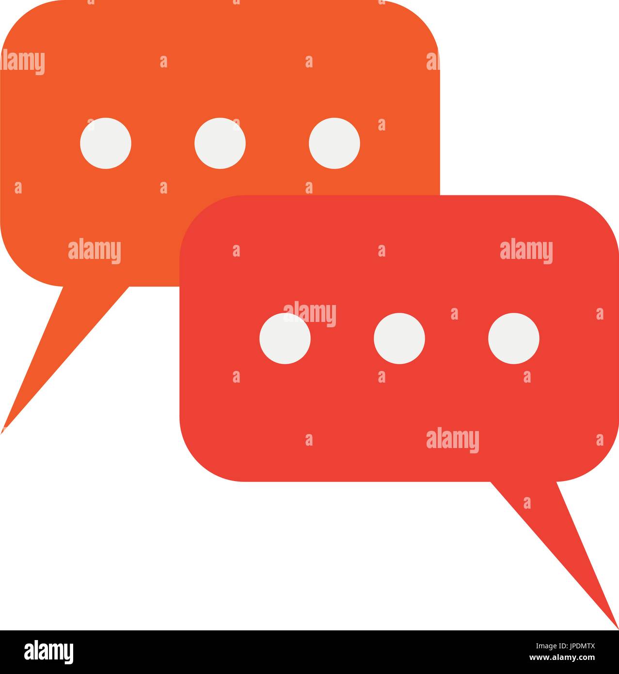 instant messaging conversation bubbles icon image Stock Vector Image ...