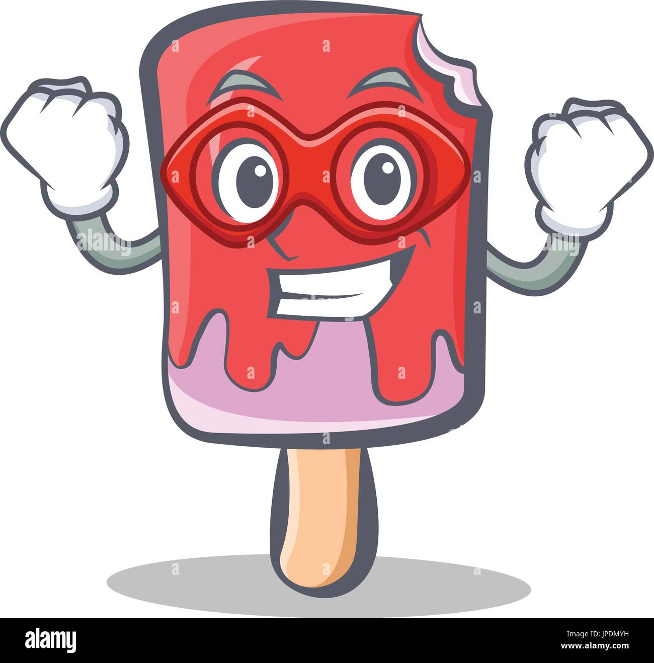 Super hero ice cream character cartoon Stock Vector Image & Art - Alamy
