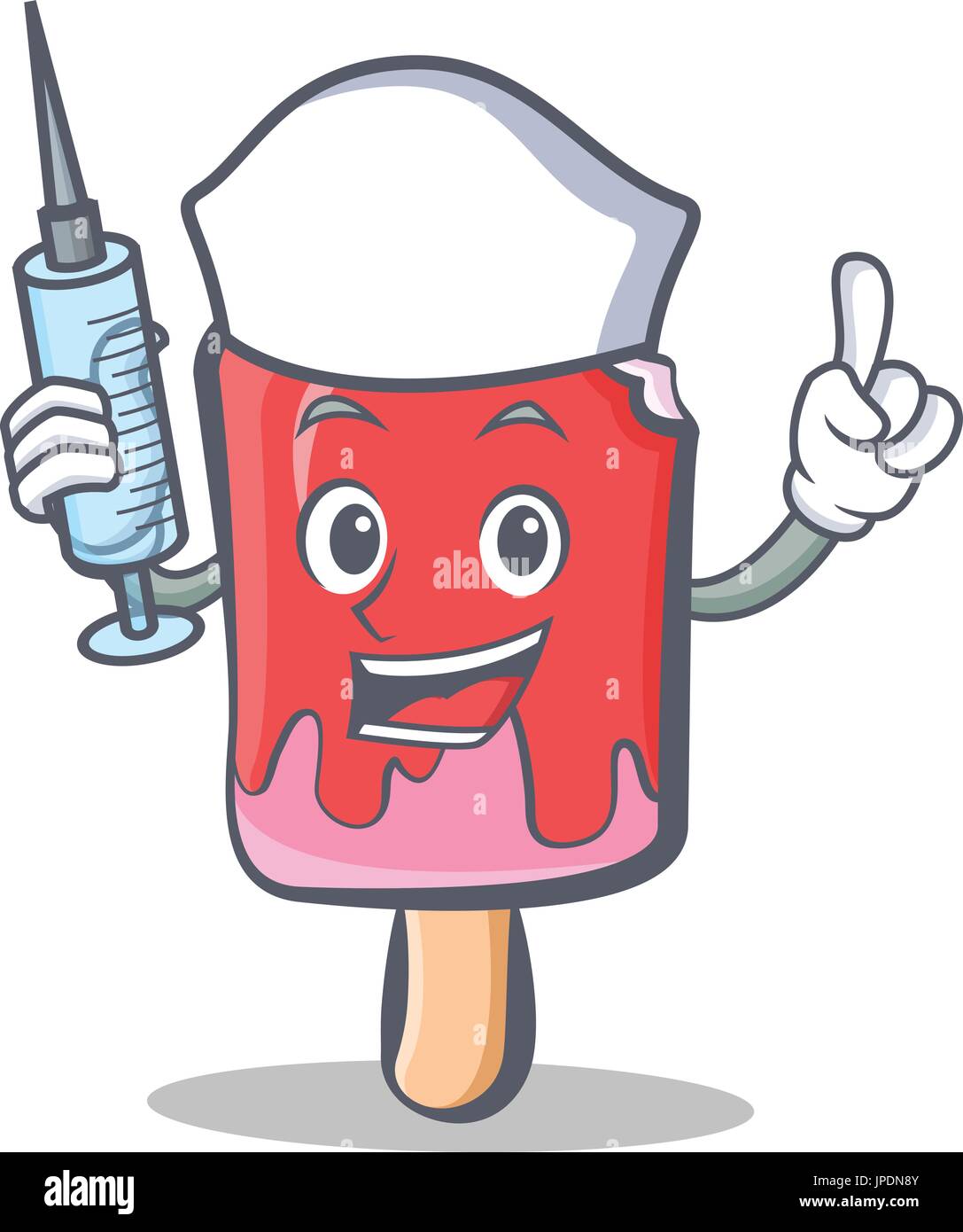 Nurse ice cream character cartoon Stock Vector Image & Art - Alamy