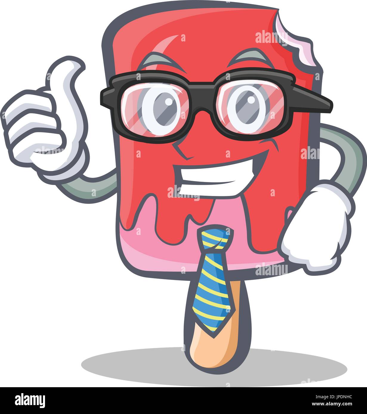 Businessman ice cream character cartoon Stock Vector Image & Art - Alamy