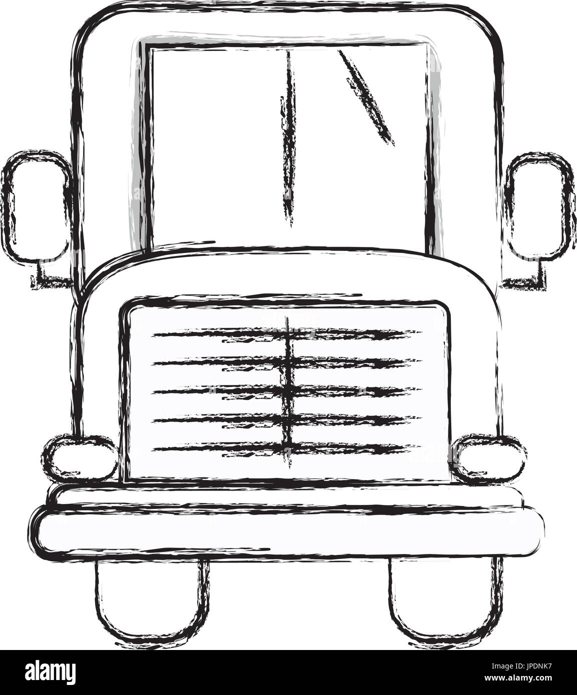 figure school bus to children transportation Stock Vector Image & Art ...