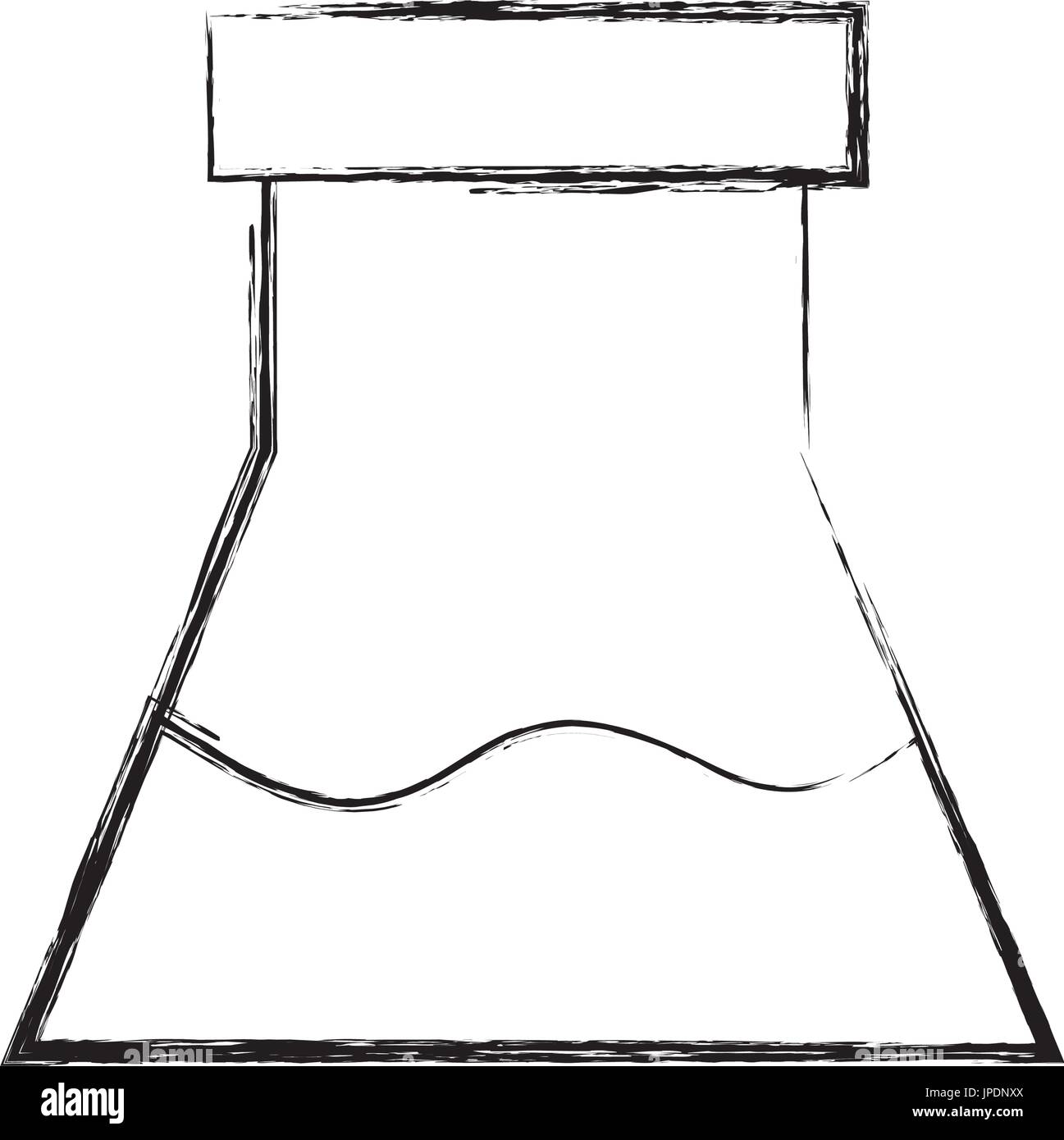 figure erlenmeyer flask to scientific experiment lab Stock Vector Image ...