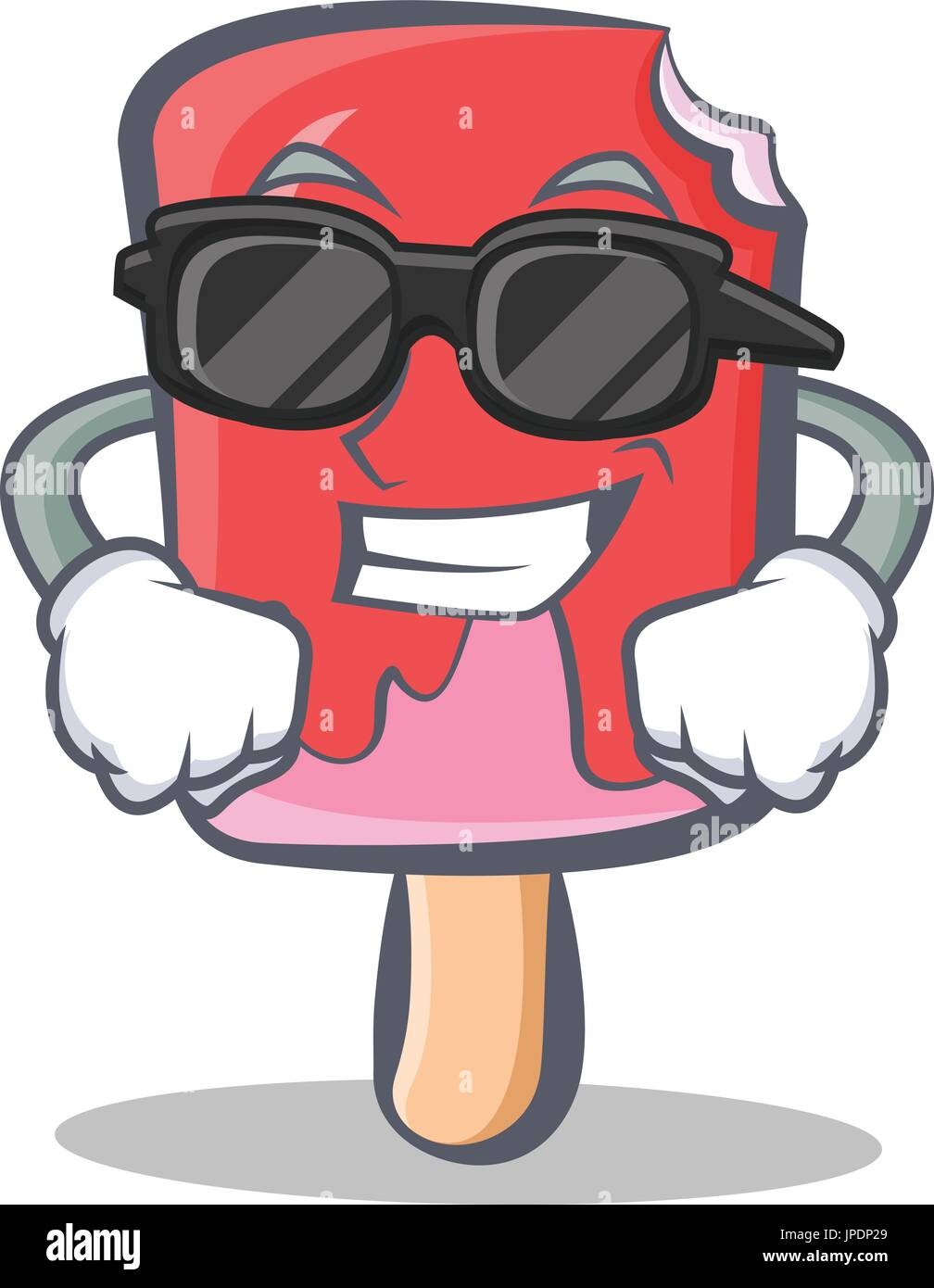 Super cool ice cream character cartoon Stock Vector Image & Art - Alamy