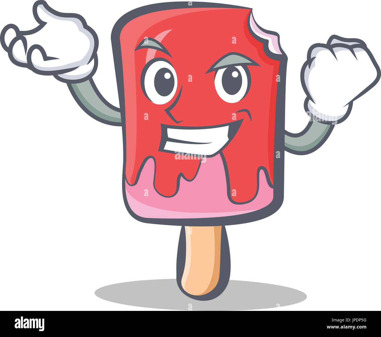 Successful ice cream character cartoon Stock Vector Image & Art - Alamy