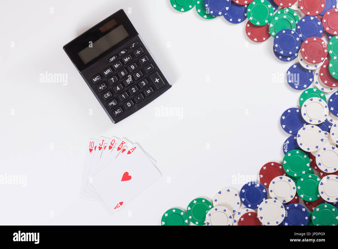 Playing cards poker chips hi-res stock photography and images - Alamy