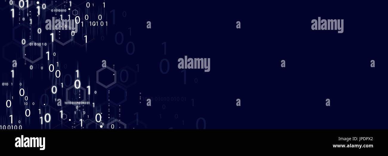 Binary numbers on digital screen Stock Photo - Alamy