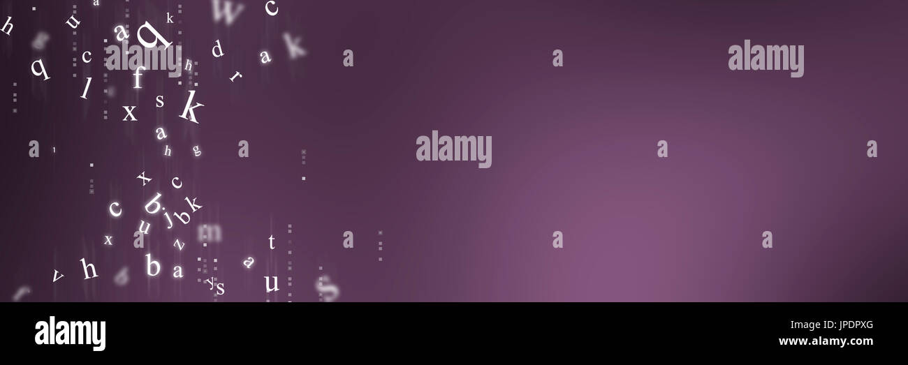 Abstract background with letters Stock Photo - Alamy