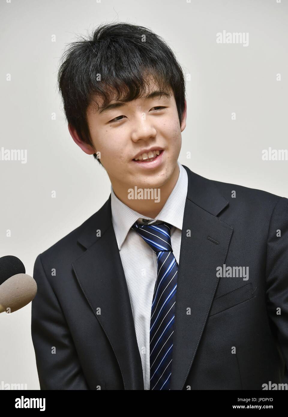 Sota Fujii, the youngest professional player of shogi, a chess-like ...