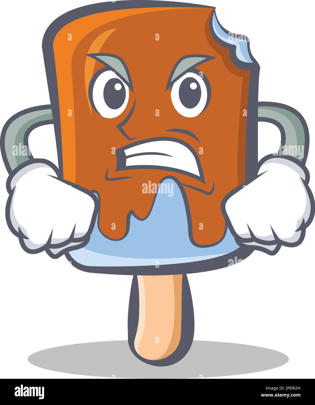 Angry ice cream character cartoon Stock Vector Image & Art - Alamy