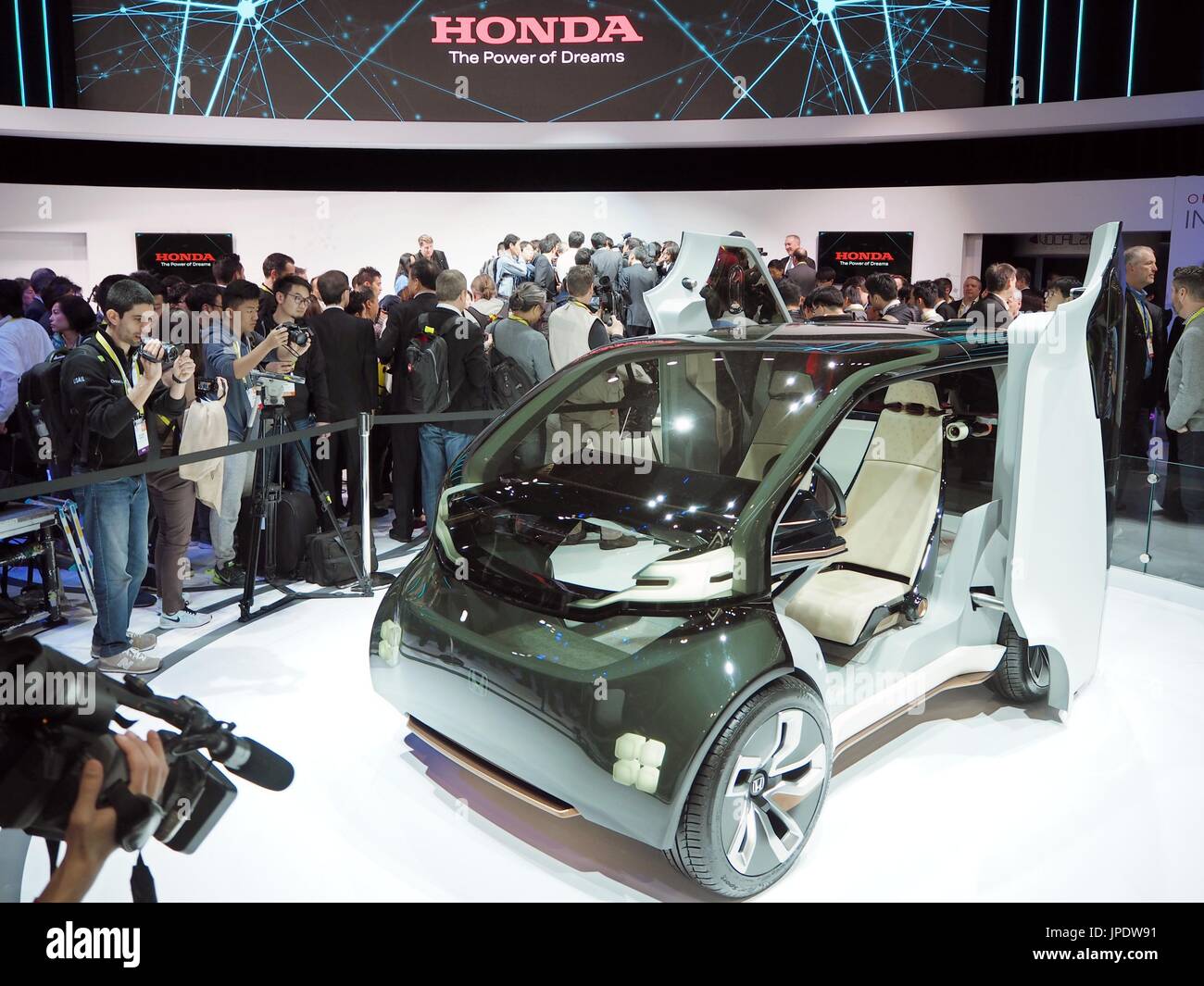 Honda Motor Co. reveals its AI-programmed concept car, NeuV, at the ...
