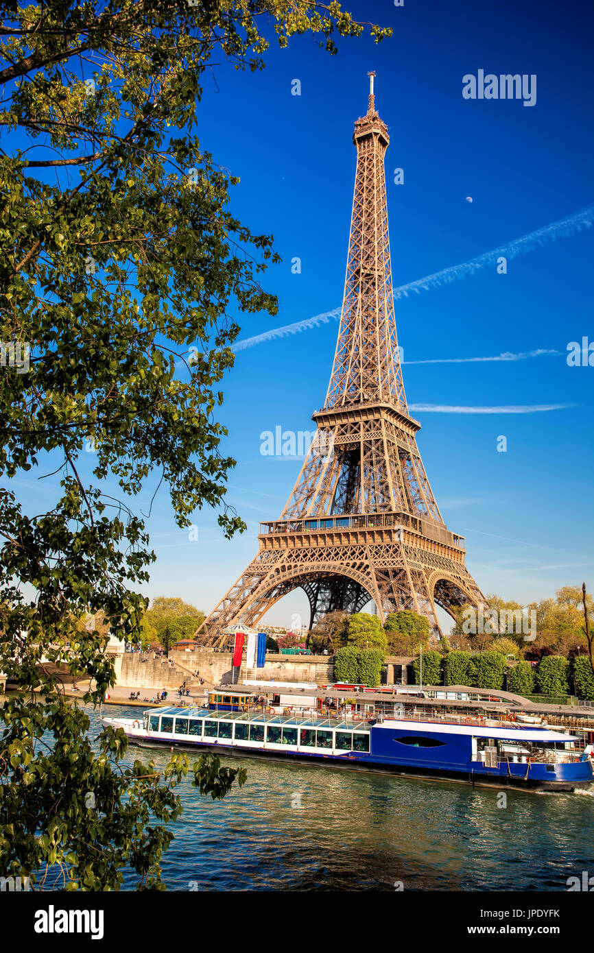 Eiffel Tower during spring time in Paris, France Stock Photo - Alamy