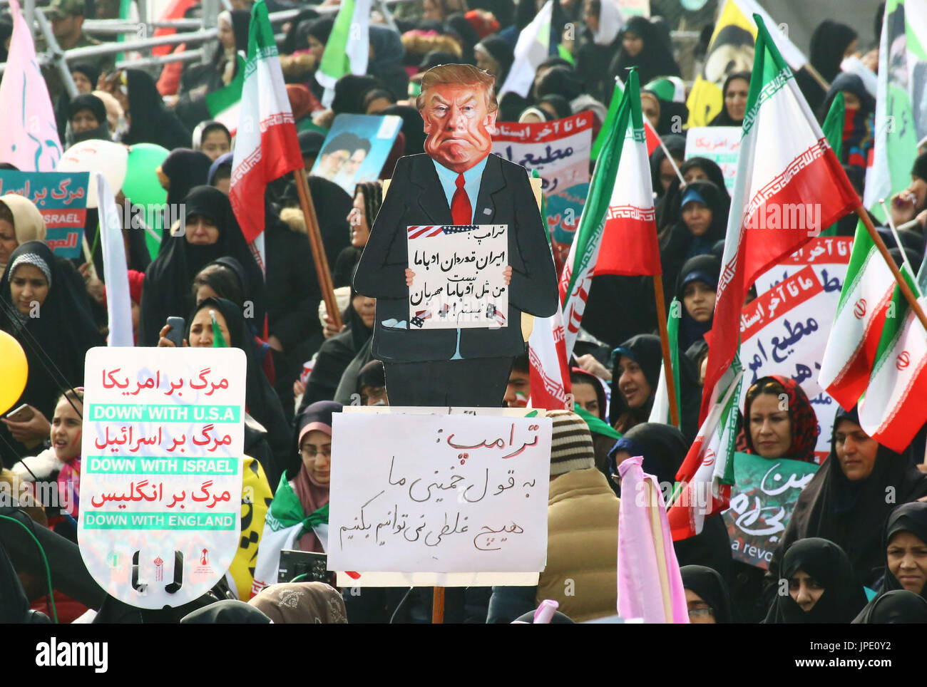 People gather at Azadi (Freedom) Square in the Iranian capital Tehran ...