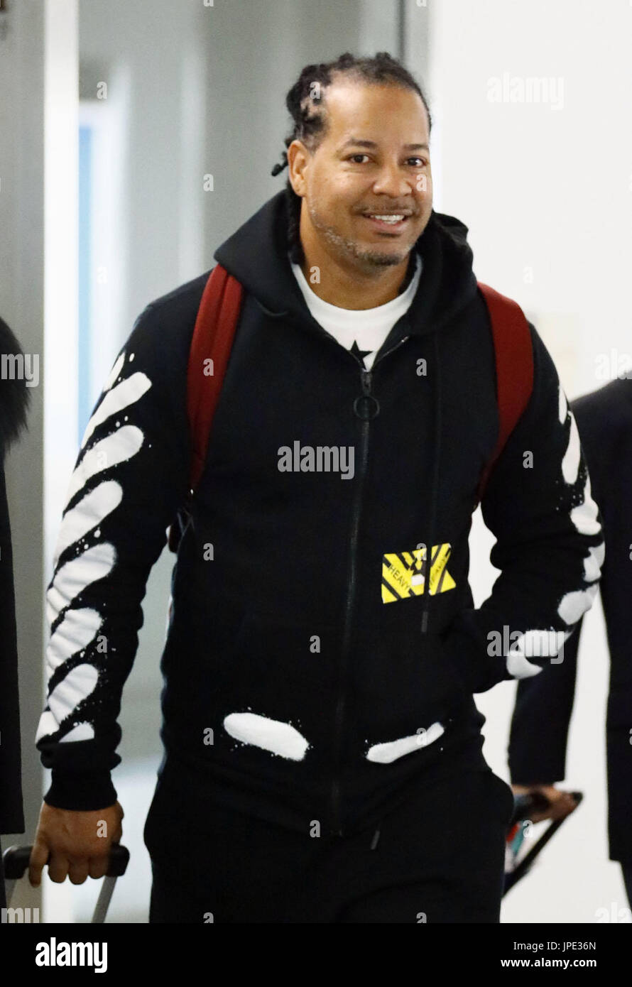 Former major league slugger Manny Ramirez arrives at Narita airport ...