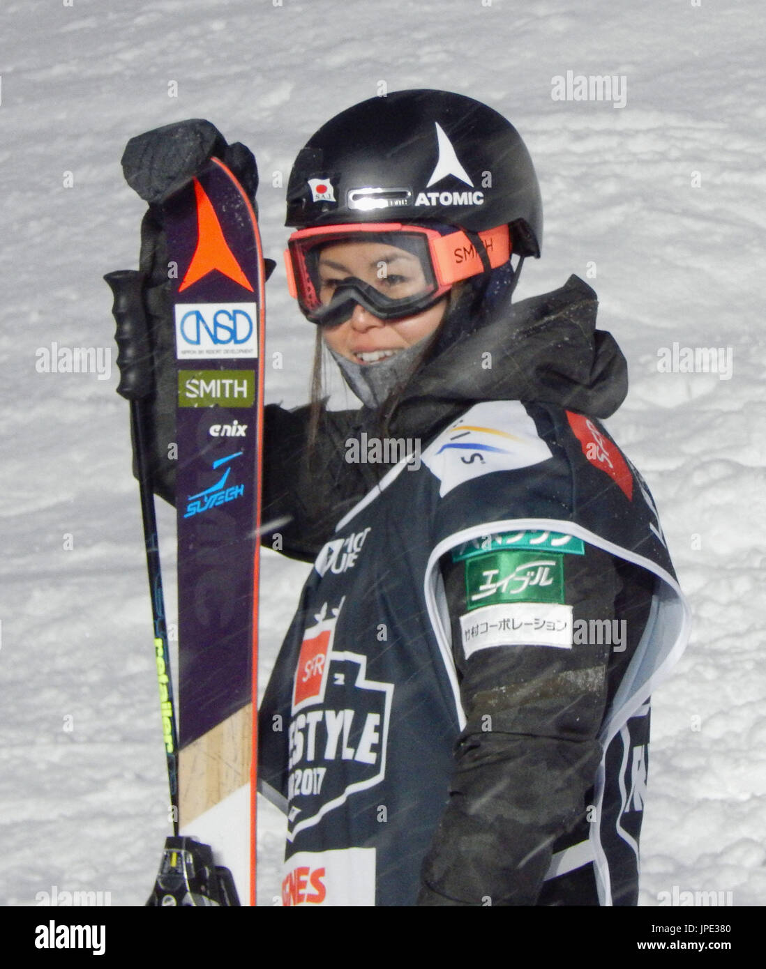 Japan's Ayana Onozuka watches the scoreboard after completing her ...