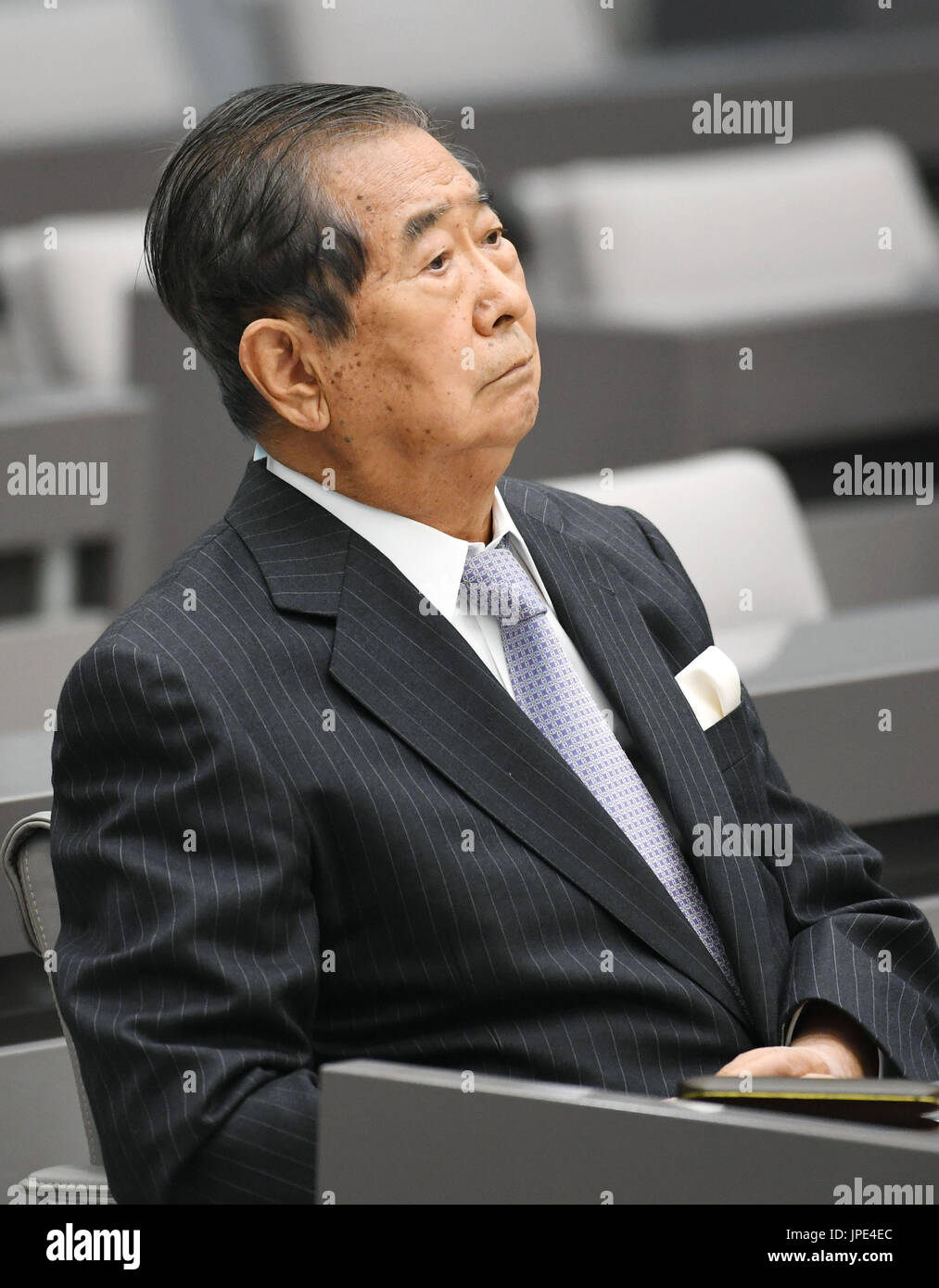 Former Tokyo Gov. Shintaro Ishihara attends a session of a Tokyo ...