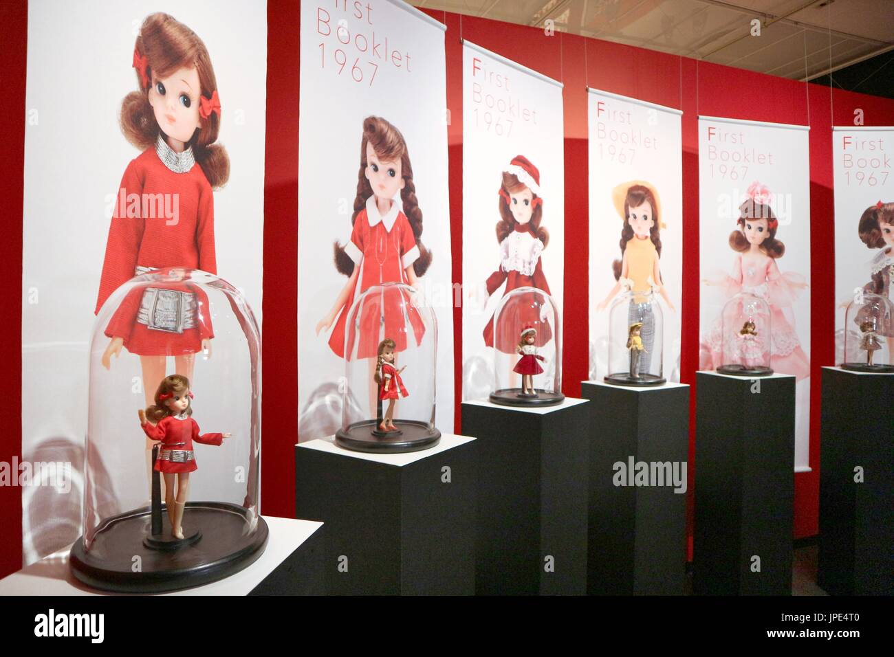 Licca-chan dolls by toymaker Tomy Co. are displayed at Tokyo's Matsuya ...