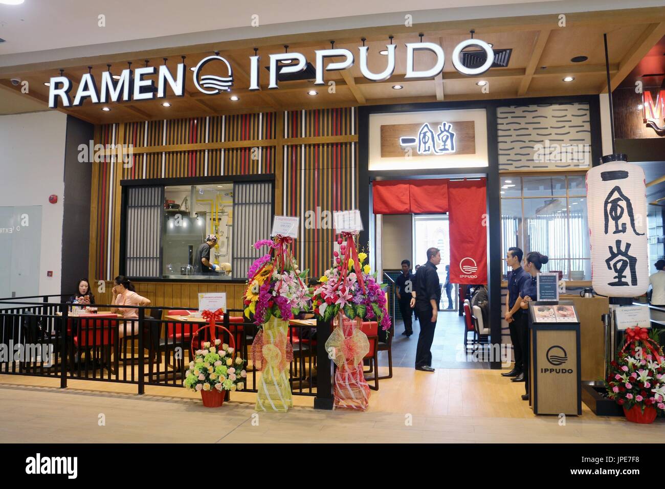The Japanese ramen chain Ippudo opens its first Myanmar-based store in Yangon on April 11, 2017 ...