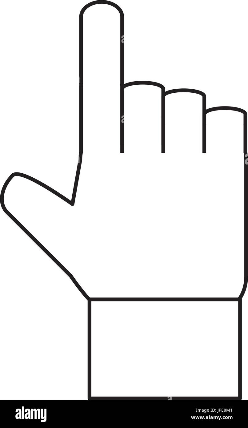 Human hand symbol Stock Vector Image & Art - Alamy