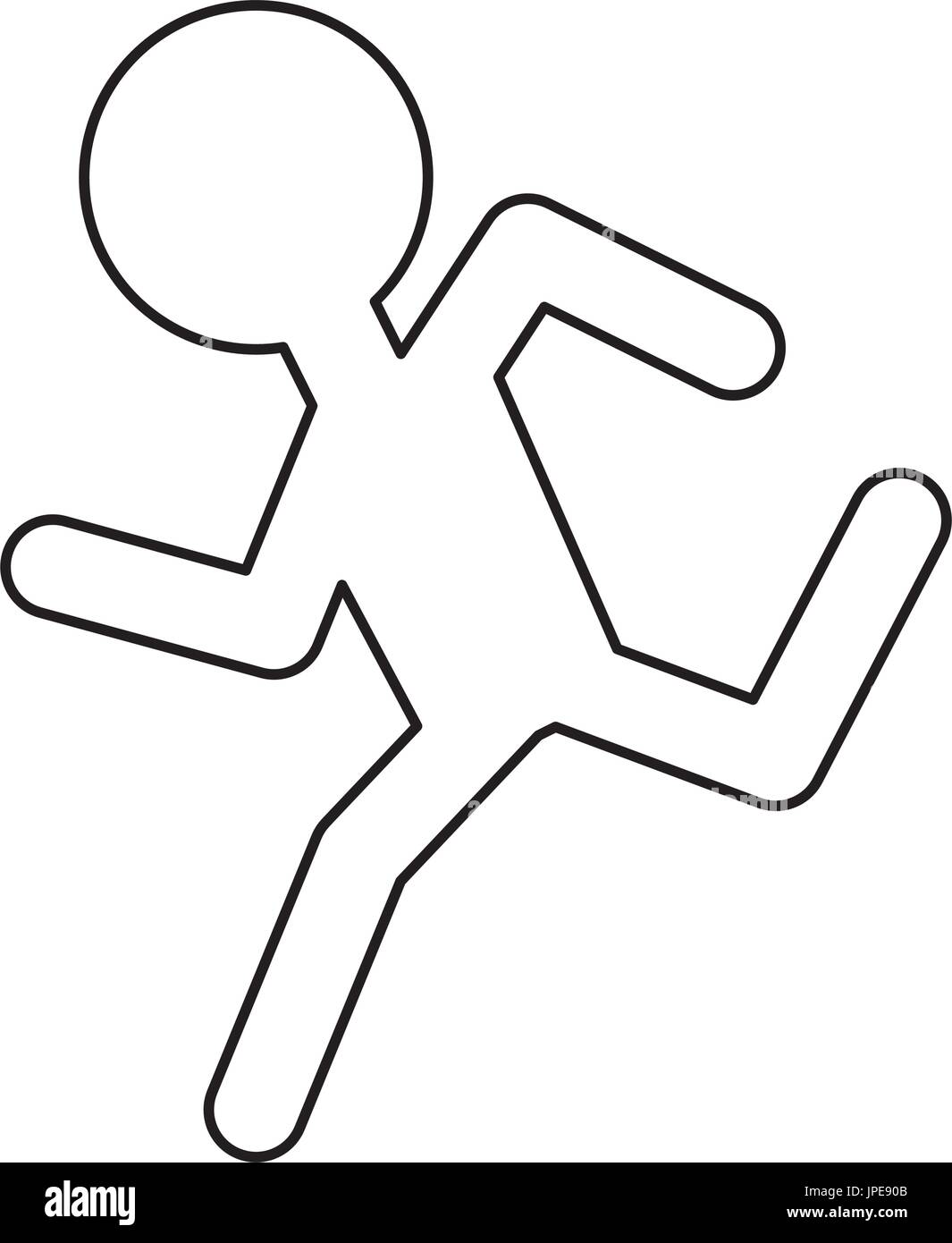 Man running pictogram Stock Vector Image & Art - Alamy