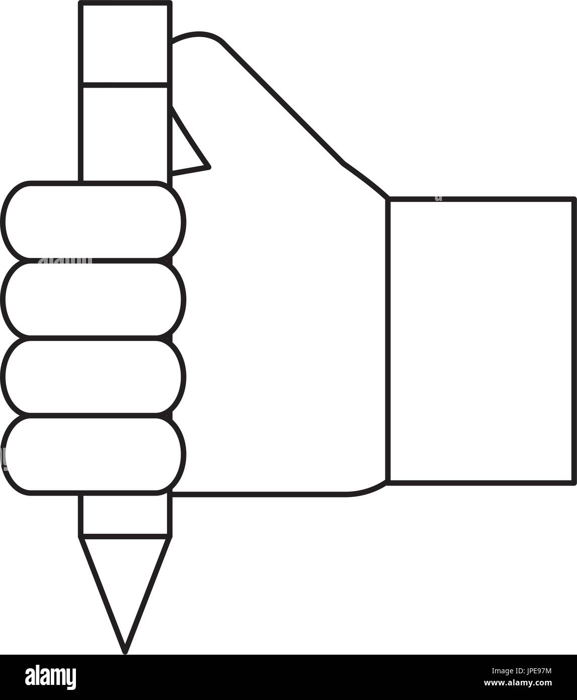 Wooden pencil symbol Stock Vector Image & Art - Alamy