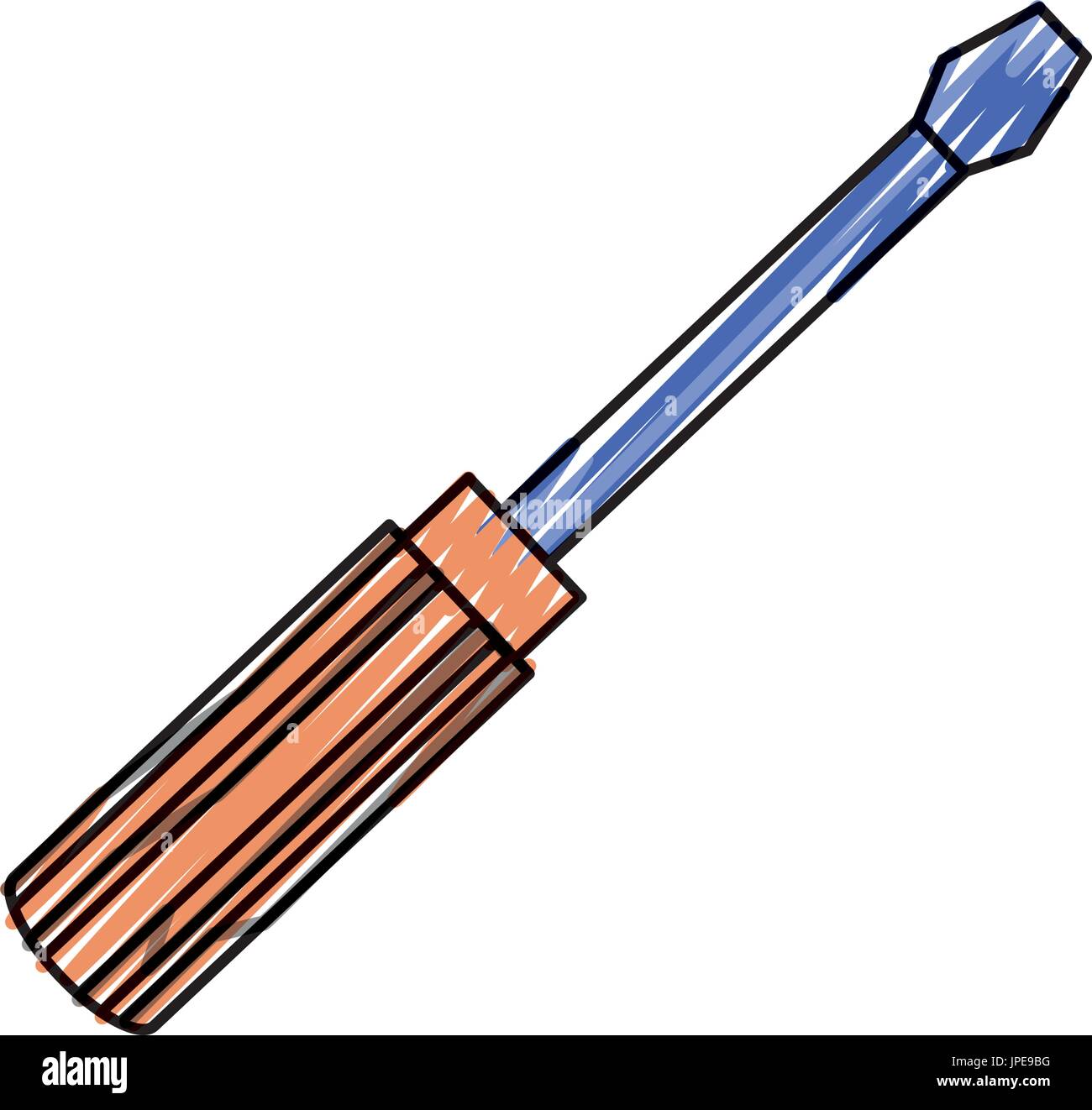 screwdriver construction tool Stock Vector Image & Art - Alamy