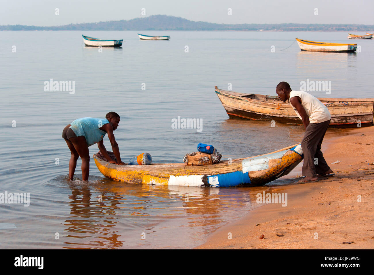 Africa,Malawi,Salima district. Fish Market at Lake Malawi Stock Photo ...