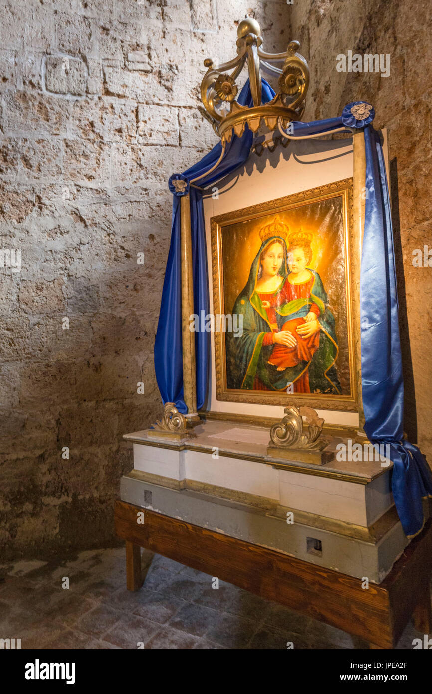 Framework at the interior of Santa Maria Maggiore Church. Sovana ...