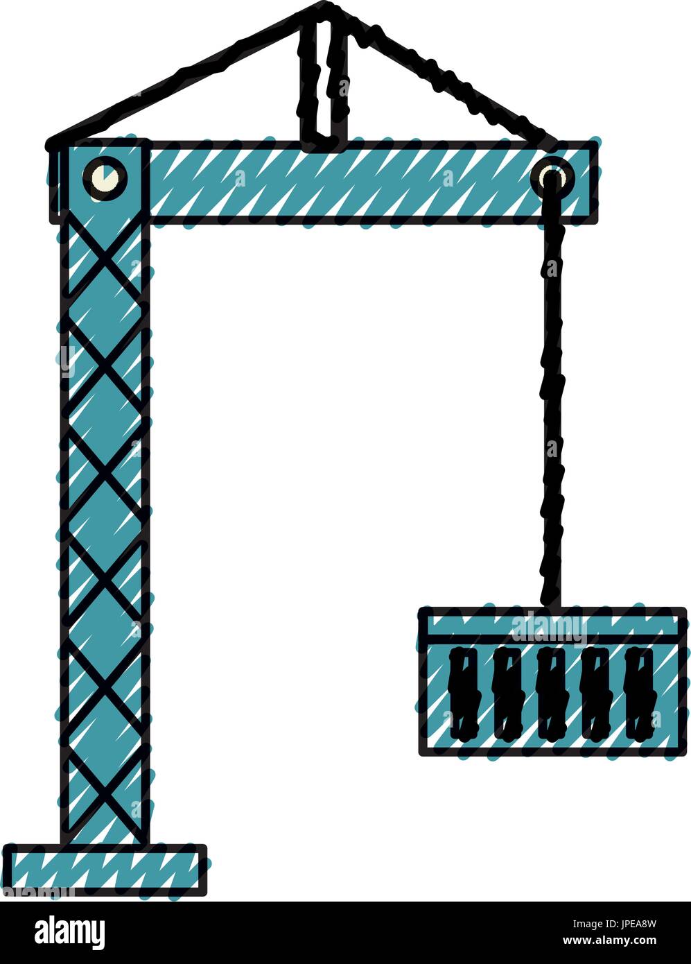 Container crane isolated Stock Vector Image & Art - Alamy