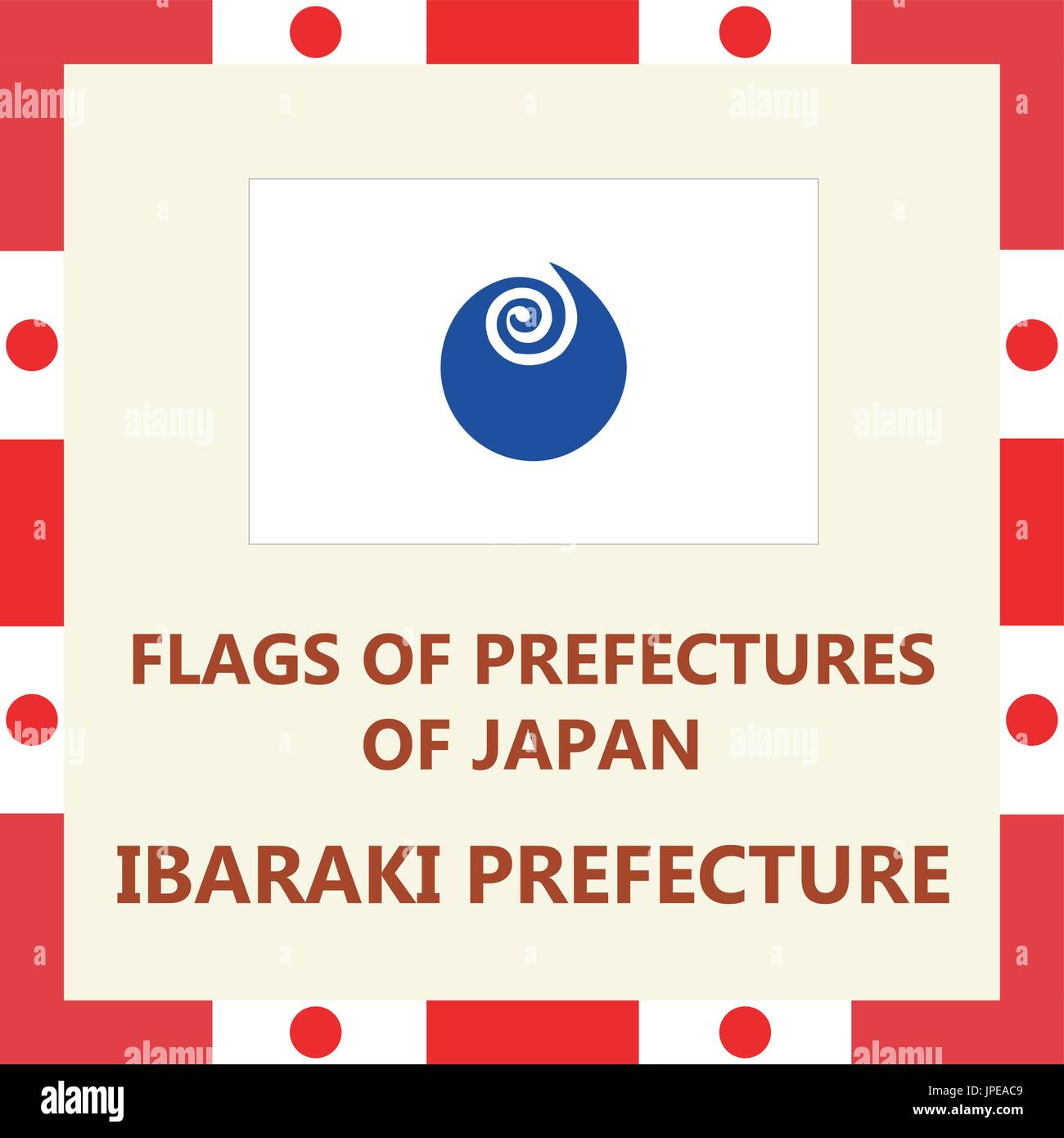 Flag of Japanese prefecture Ibaraki Stock Vector Image & Art - Alamy