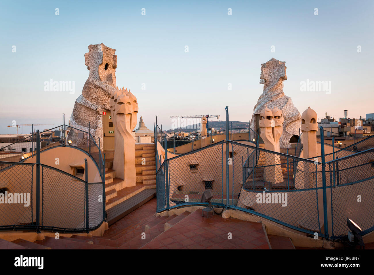 Gaudi rooftop hi-res stock photography and images - Alamy