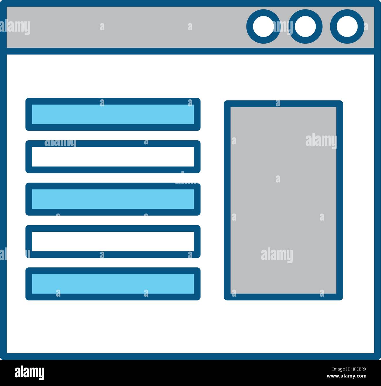 Website page symbol Stock Vector Image & Art - Alamy