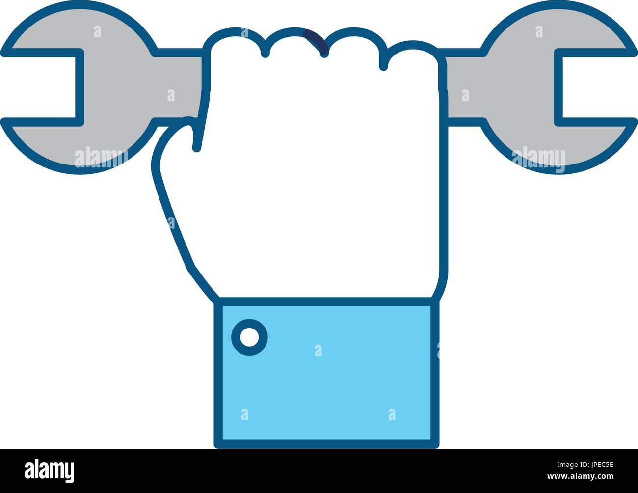 Hand with tool Stock Vector Image & Art - Alamy