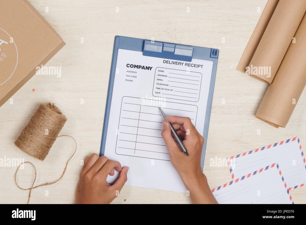 Male delivery worker making hi-res stock photography and images - Alamy