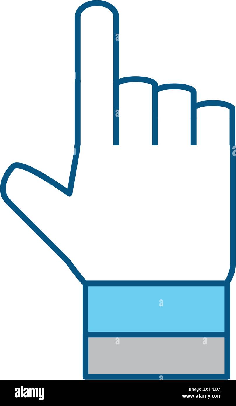 Human hand symbol Stock Vector Image & Art - Alamy