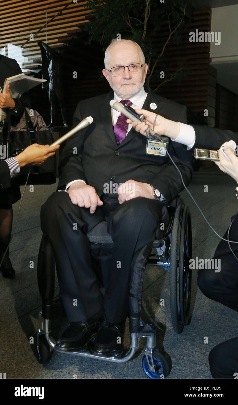 International Paralympic Committee President Philip Craven speaks to ...