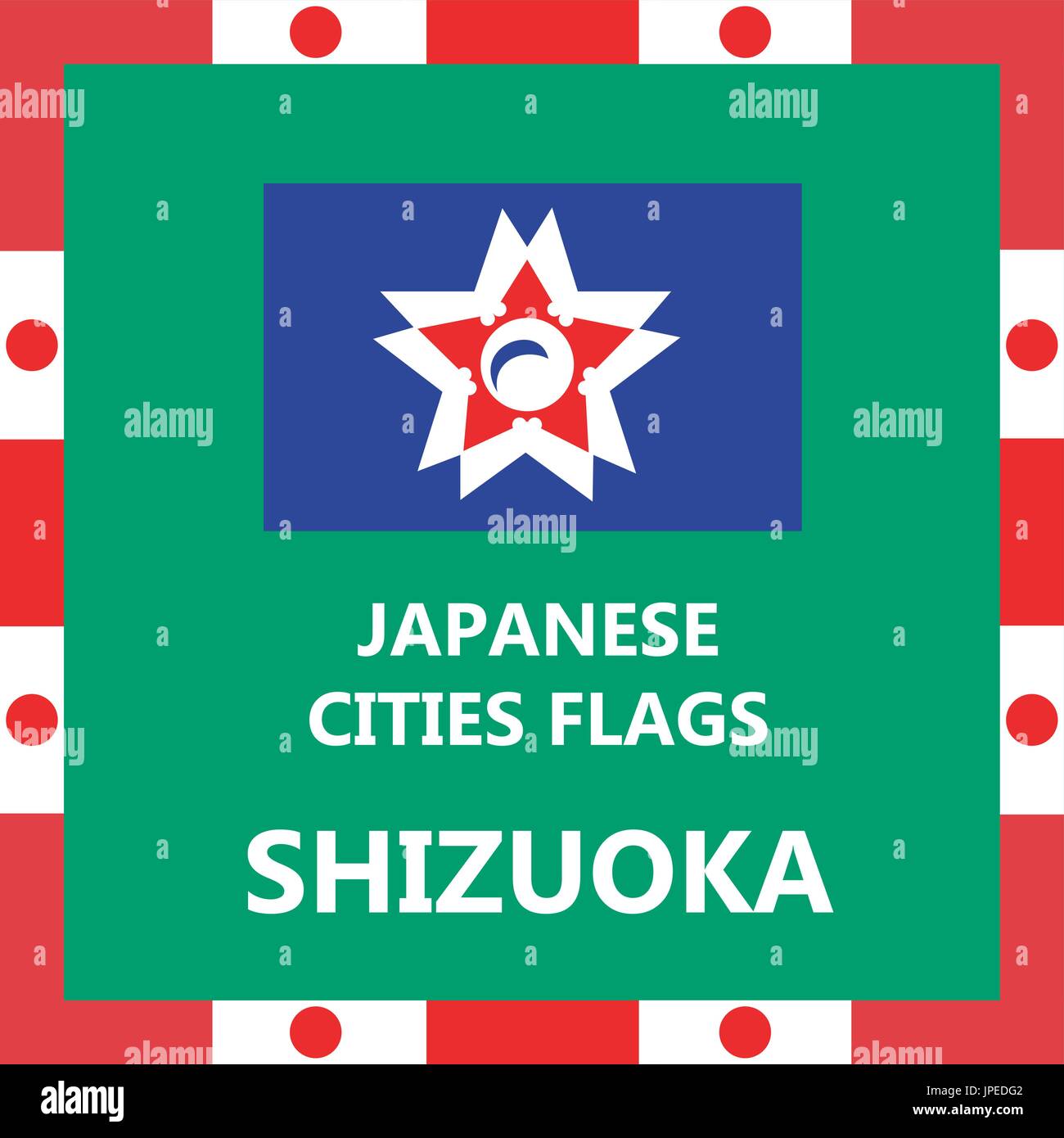 Flag of Japanese city Shizuoka Stock Vector Image & Art - Alamy