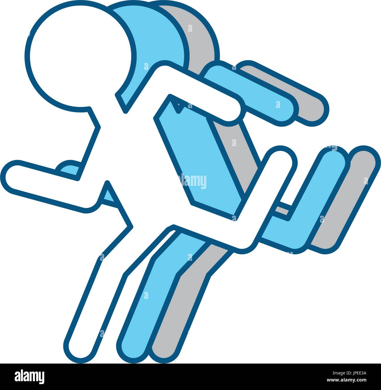 Man running pictogram Stock Vector Image & Art - Alamy