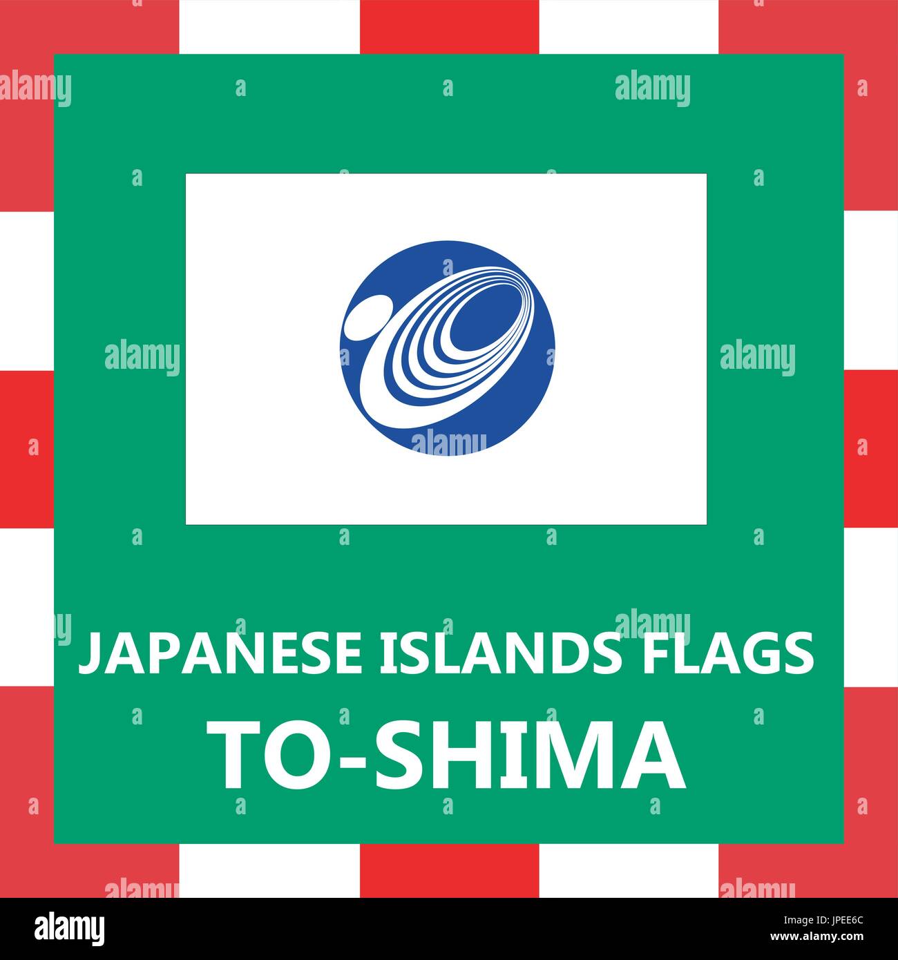 Flag of Japanese island To-shima Stock Vector Image & Art - Alamy