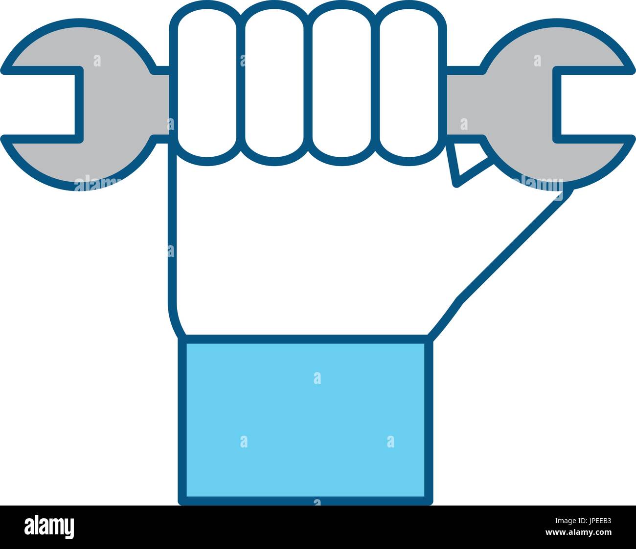 Hand with tool Stock Vector Image & Art - Alamy