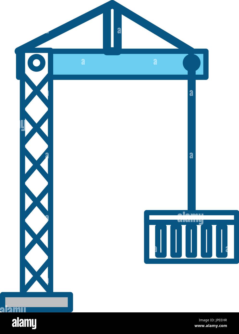 Container crane isolated Stock Vector Image & Art - Alamy