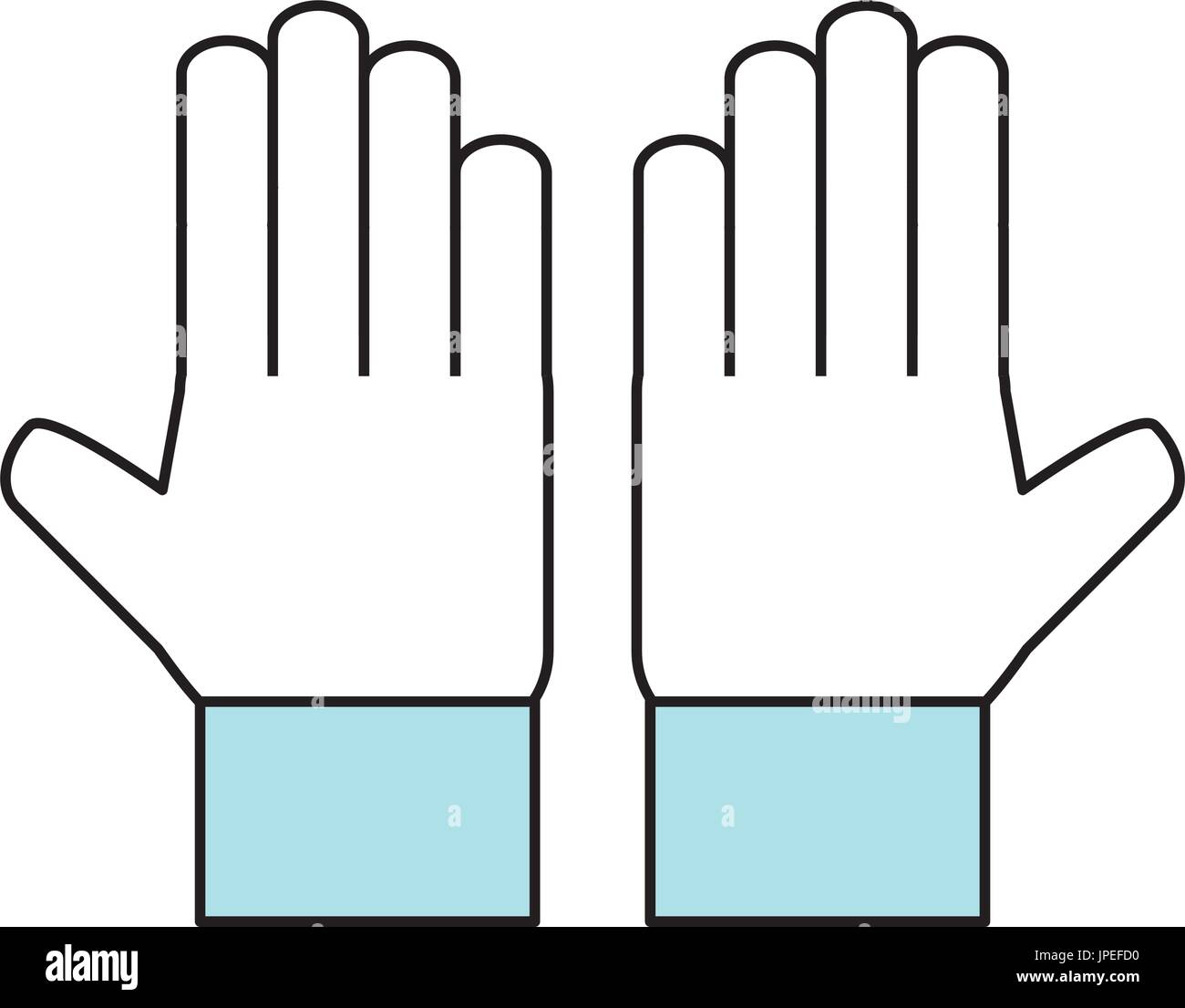 Human hand symbol Stock Vector Image & Art - Alamy