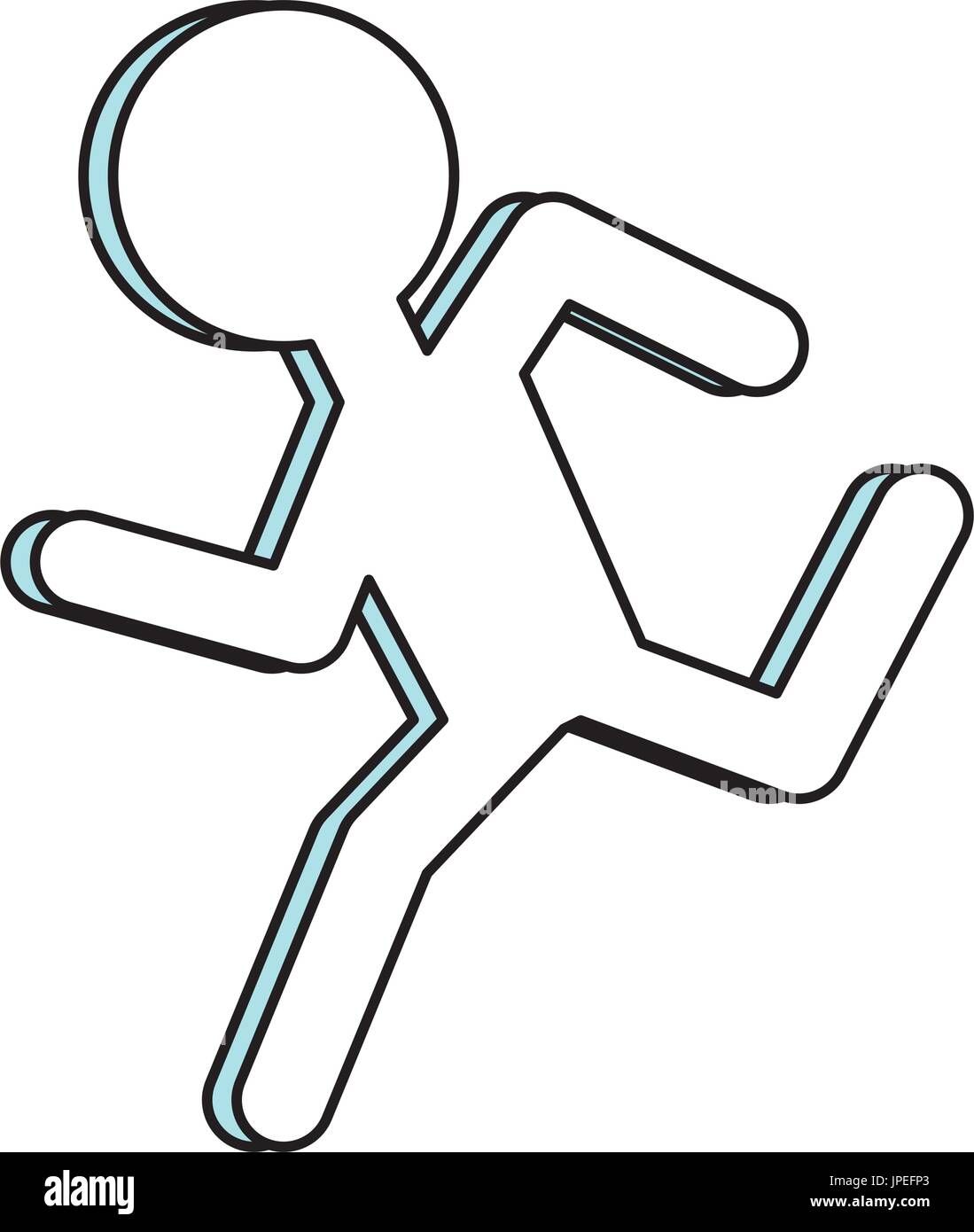 Man running pictogram Stock Vector Image & Art - Alamy