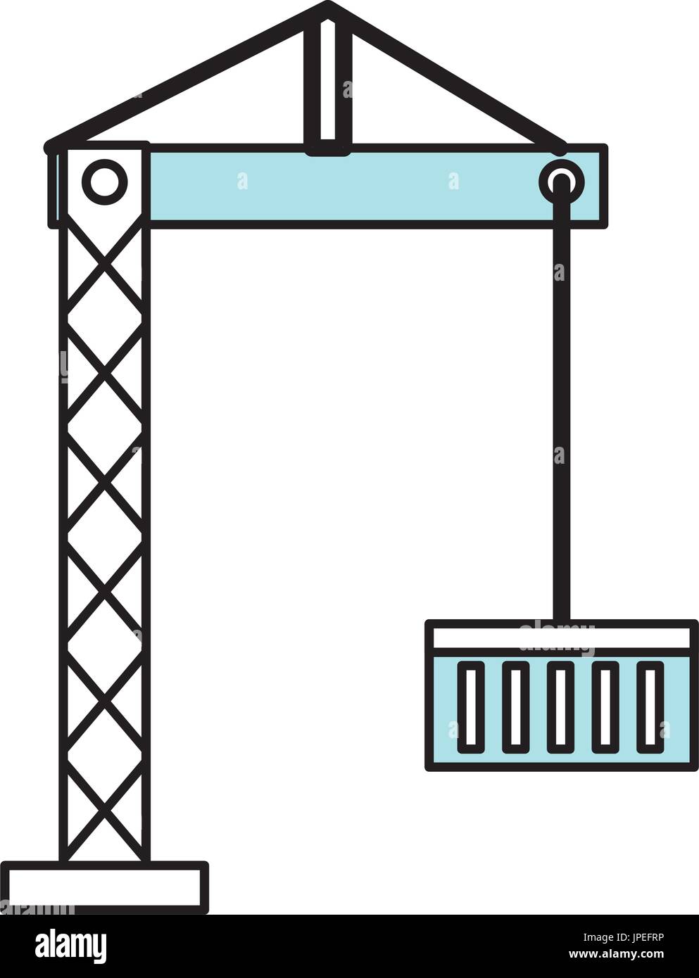Container crane isolated Stock Vector Image & Art - Alamy