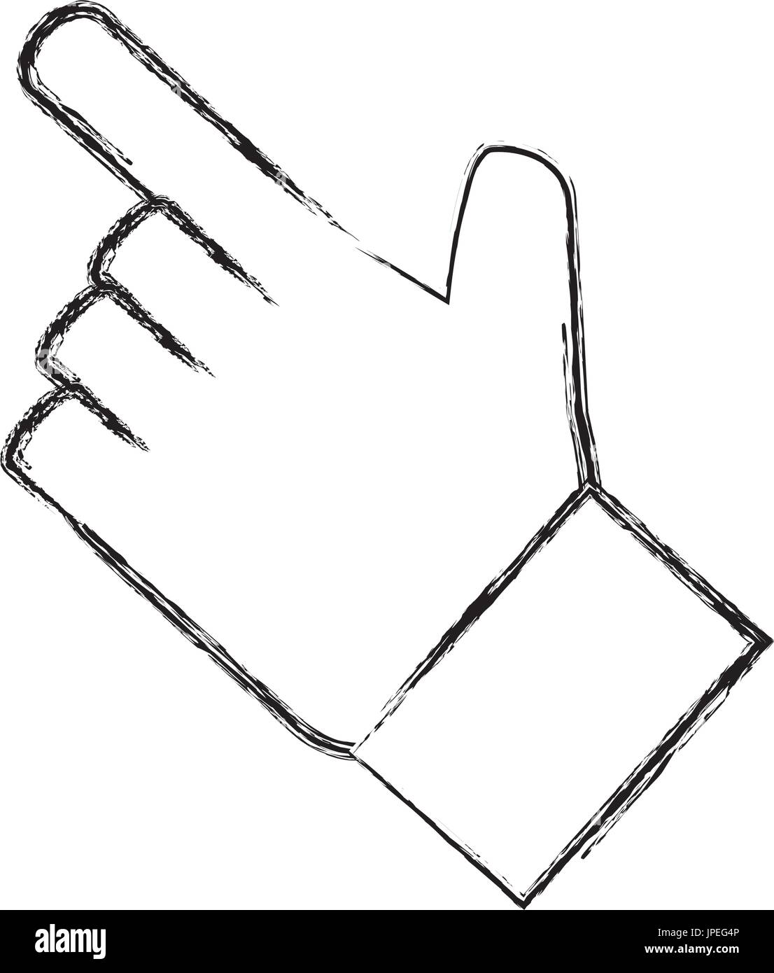 Human hand symbol Stock Vector Image & Art - Alamy