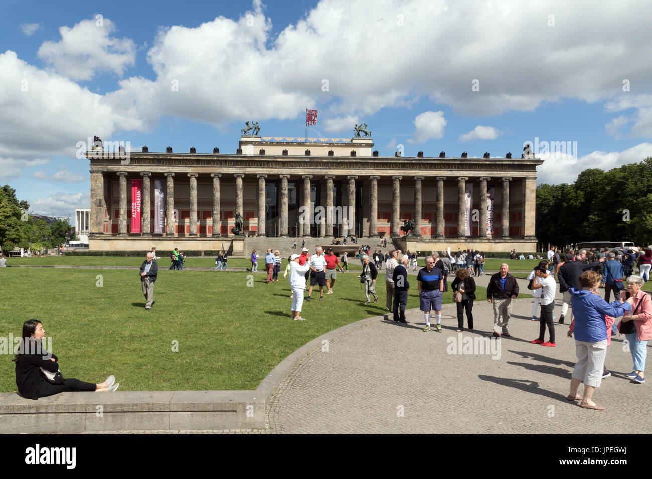 The facade of the Altes Museum in Berlin Stock Photo - Alamy
