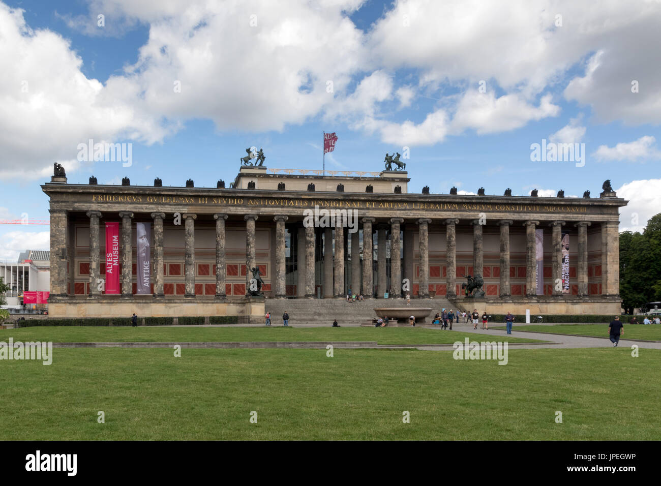 The facade of the Altes Museum in Berlin Stock Photo - Alamy
