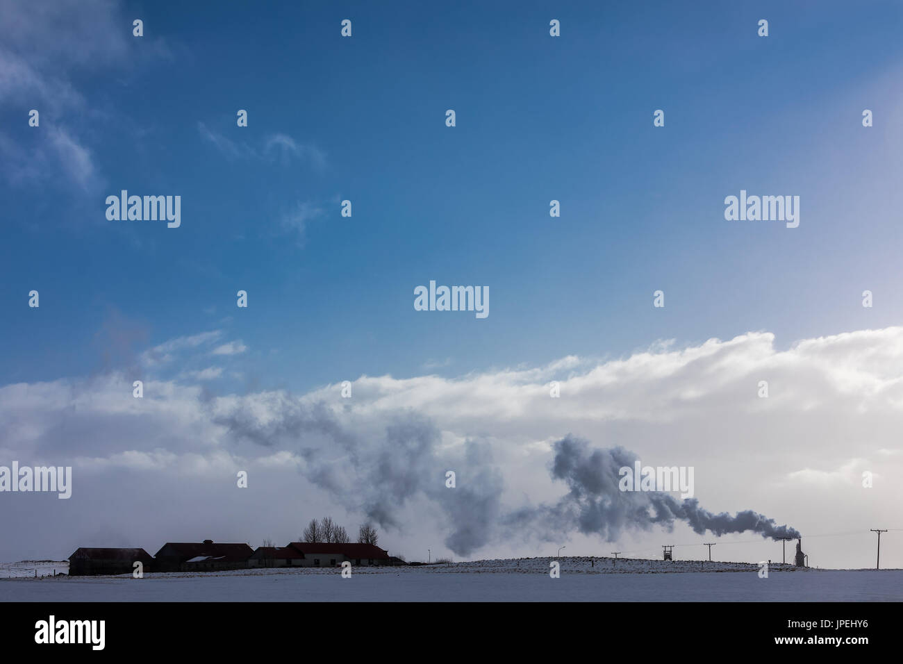 Power plant of geothermal energy in Iceland Stock Photo - Alamy
